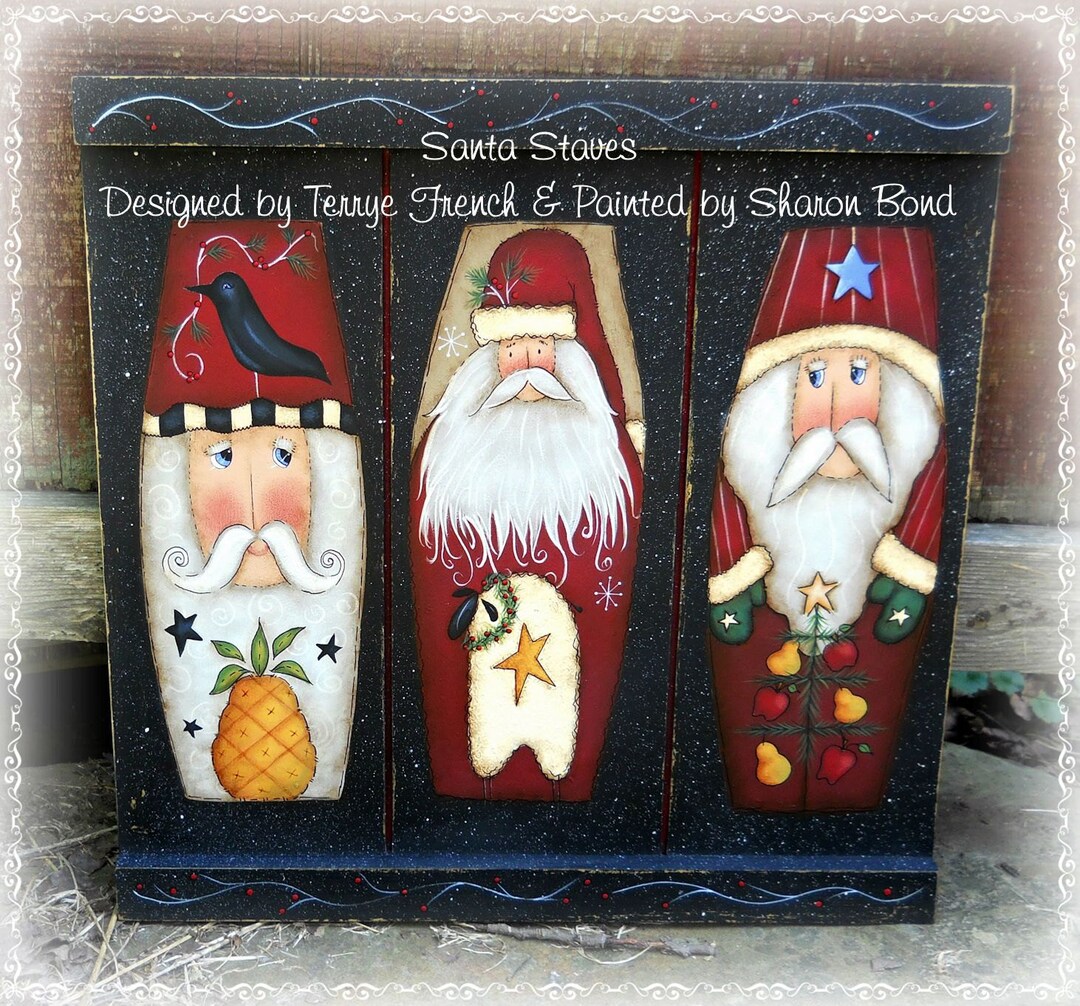 Santa Stave by Sharon Bond, E-pattern - Etsy