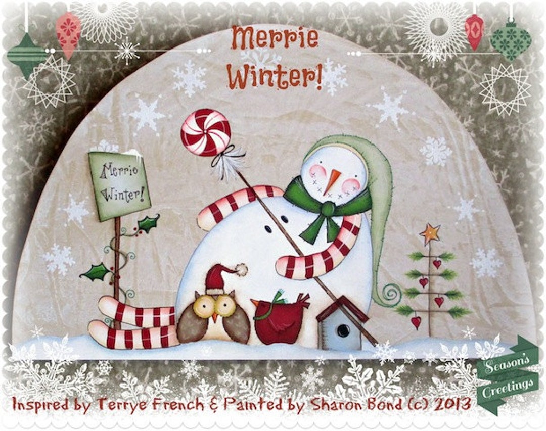 Merrie Winter, Sharon Bond, Email Pattern Packeet - Etsy
