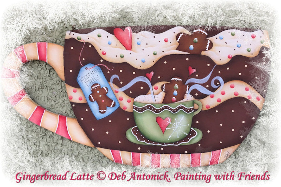Gingerbread Latte - Painted by Deb Antonick, Digital E Pattern - Etsy