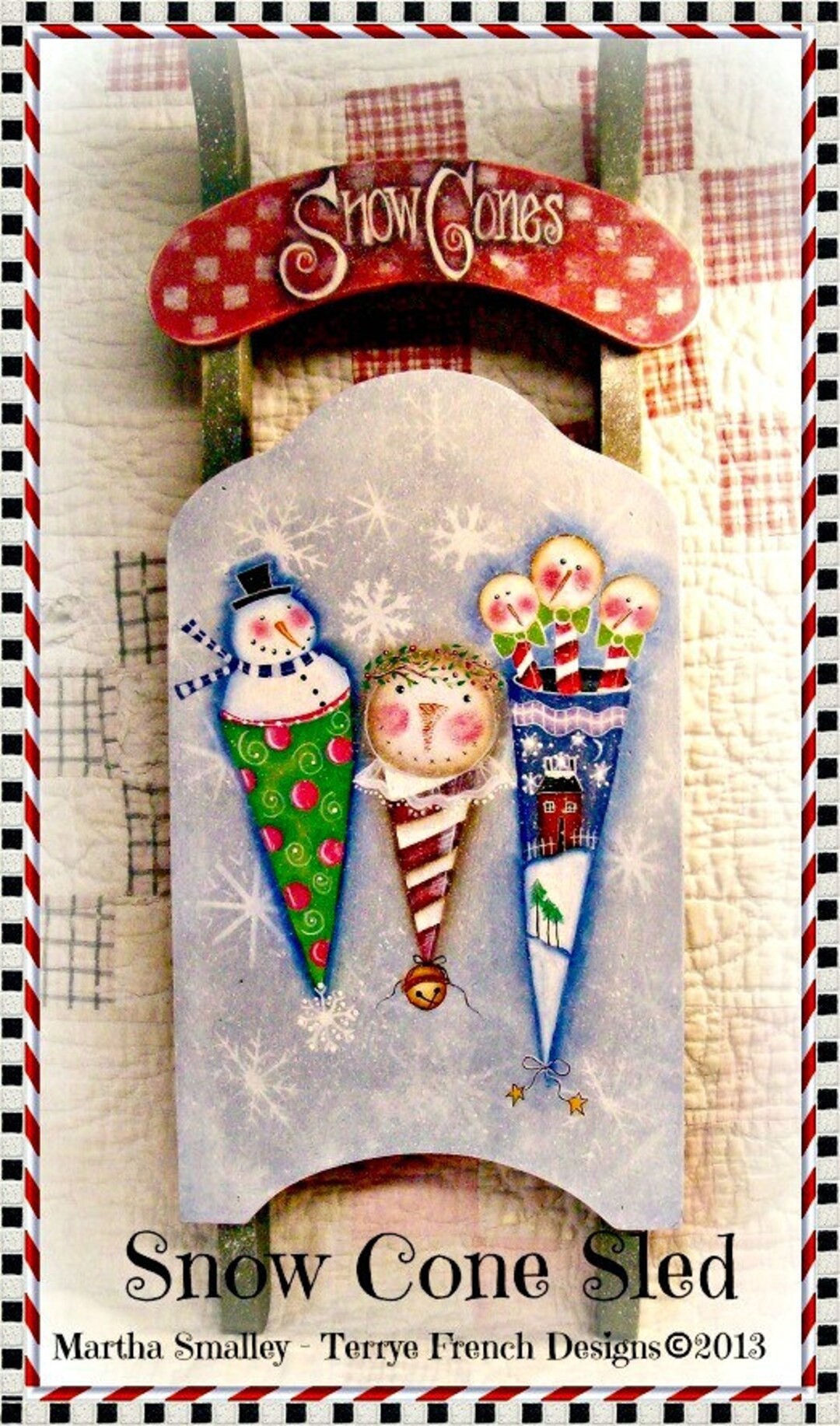 Snow Cone Sled - Painted by Martha Smalley, Painting With Friends E ...