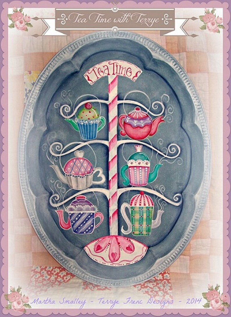 Tea Time With Terrye - Painted by Martha Smalley, Painting With Friends ...