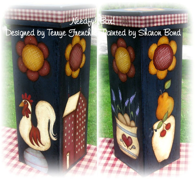 Needful Box Painted by Sharon Bond, Painting With Friends E Pattern ...