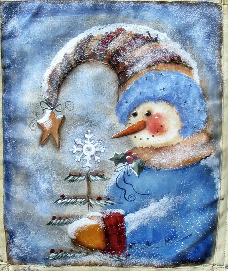 Snowman Whimsy by Terrye French - Etsy