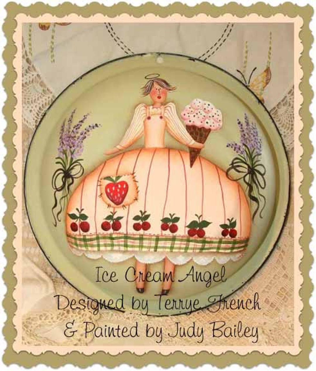 Ice Cream Angel - Painted by Judy Bailey, Painting With Friends E ...