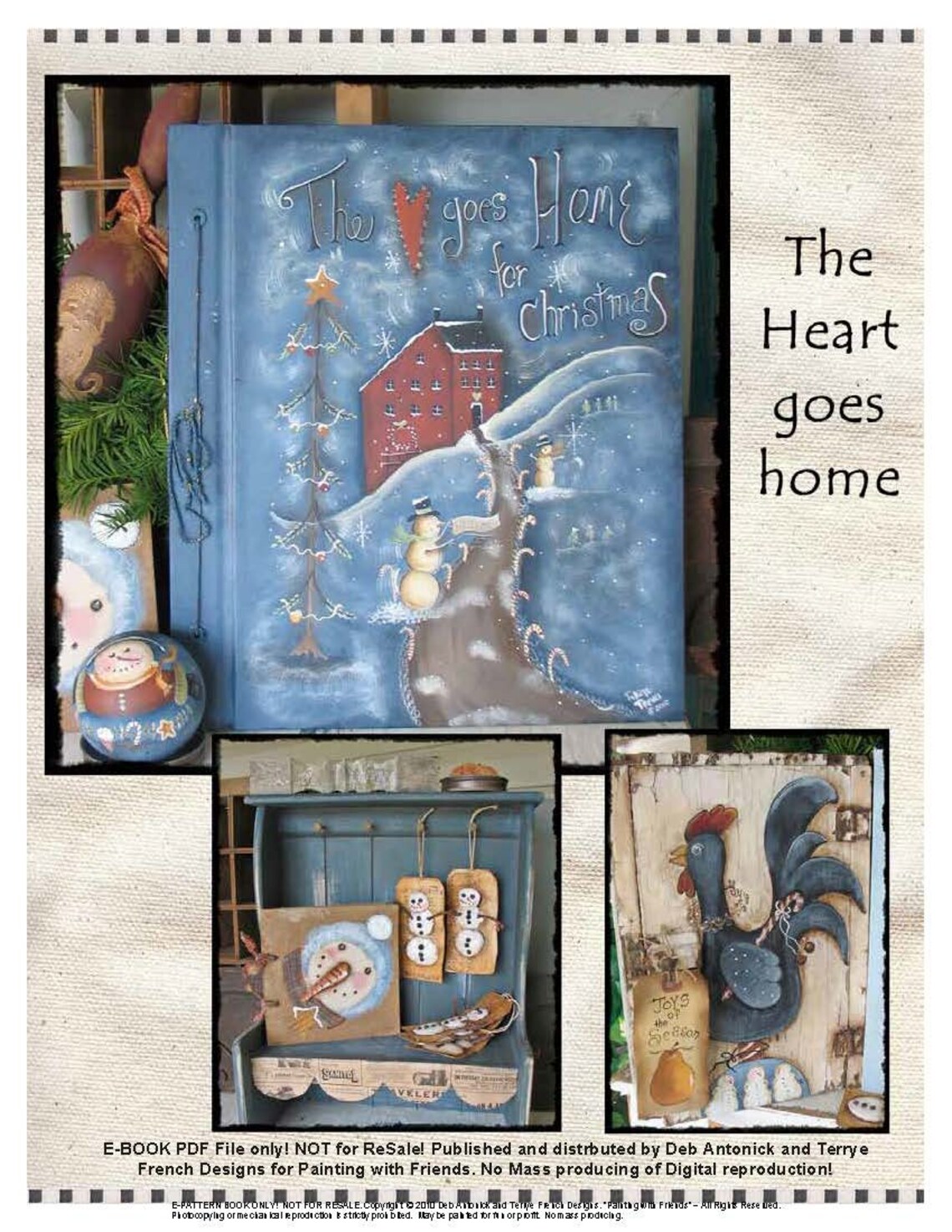 Holiday Painted Pear Basket E-book PDF by Terrye French (out of Print ...