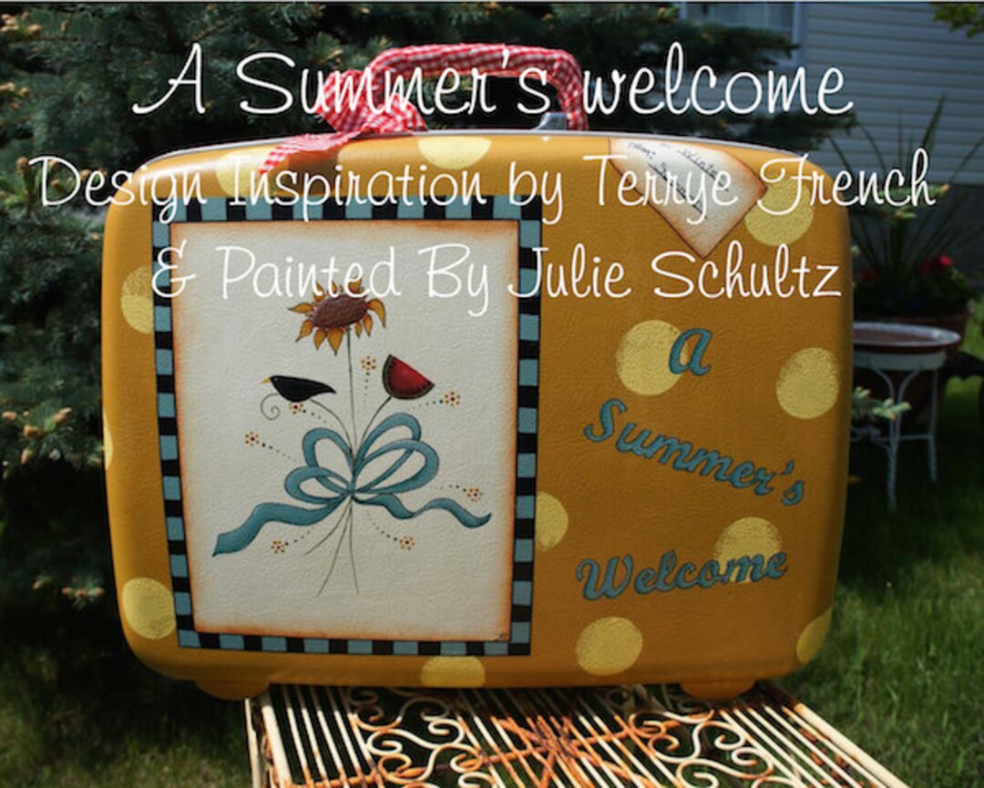 A Summers Welcome_julie Schultz, Painting With Friends E Pattern - Etsy