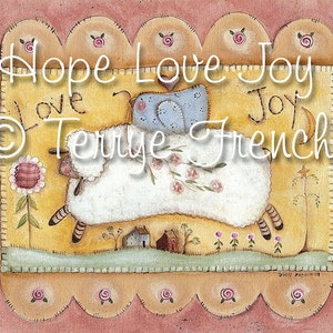Love Peace Joy Hope - by Terrye French, E-pattern - Etsy