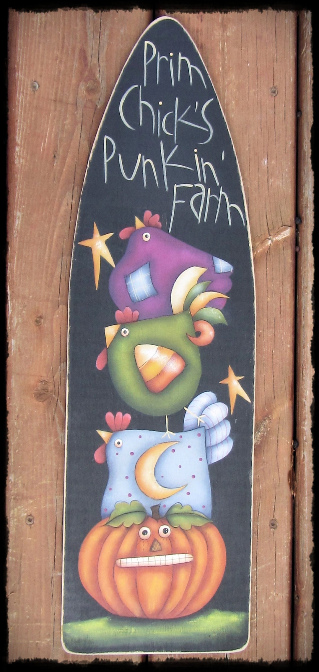 Prim Chicken Punkin' Farm by Deb Antonick. E-pattern - Etsy