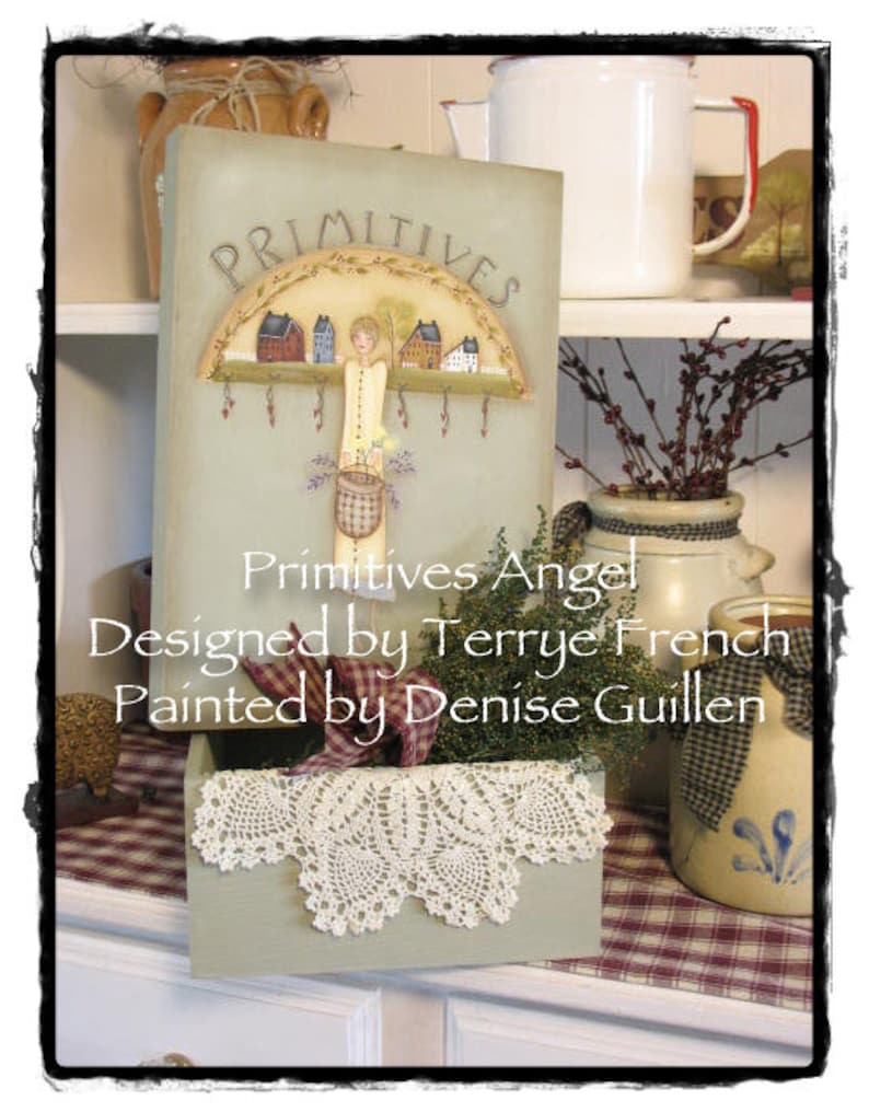 Primitives Angel - Painted by Denise Guillen, Painting With Friends E Pattern - Etsy Canada