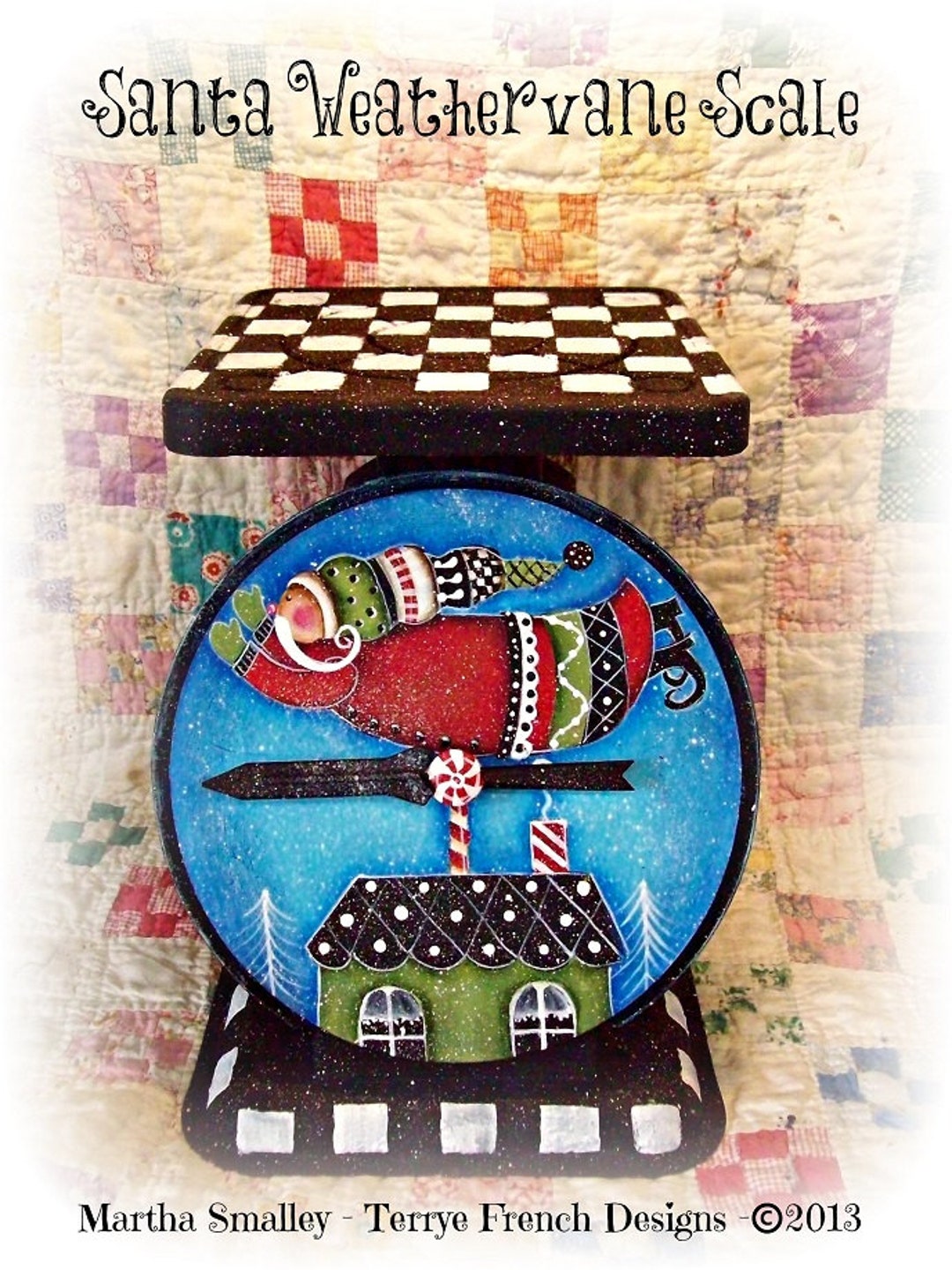 Santa Weathervane - Painted by Martha Smalley, Painting With Friends E ...