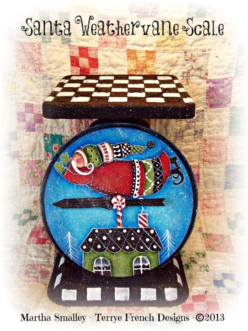 Santa Weathervane - Painted by Martha Smalley, Painting With Friends E ...