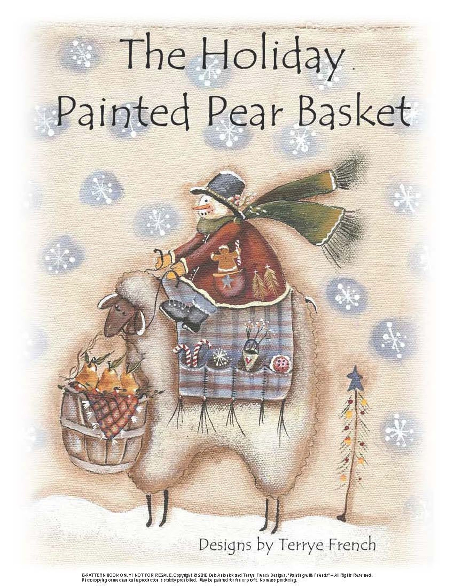 Holiday Painted Pear Basket E-book PDF by Terrye French (out of Print ...