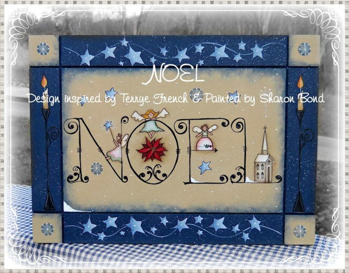 Noel - Painted by Sharon Bond, Painting With Friends E Pattern - Etsy ...