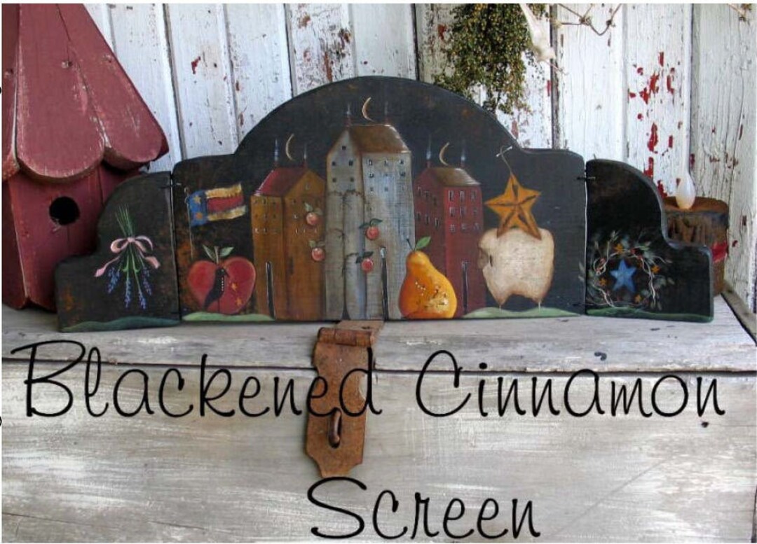 Blackened Cinnamon Screen - Painted by Terrye French, E-pattern - Etsy