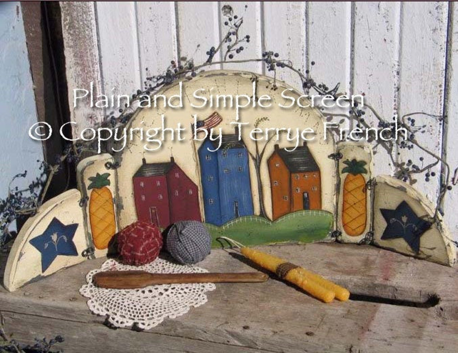 Plain and Simple Screen, Terrye French, Pattern Packet Email - Etsy