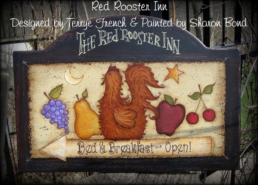Red Rooster Inn by Sharon Bond, Email Pattern Packet! - Etsy