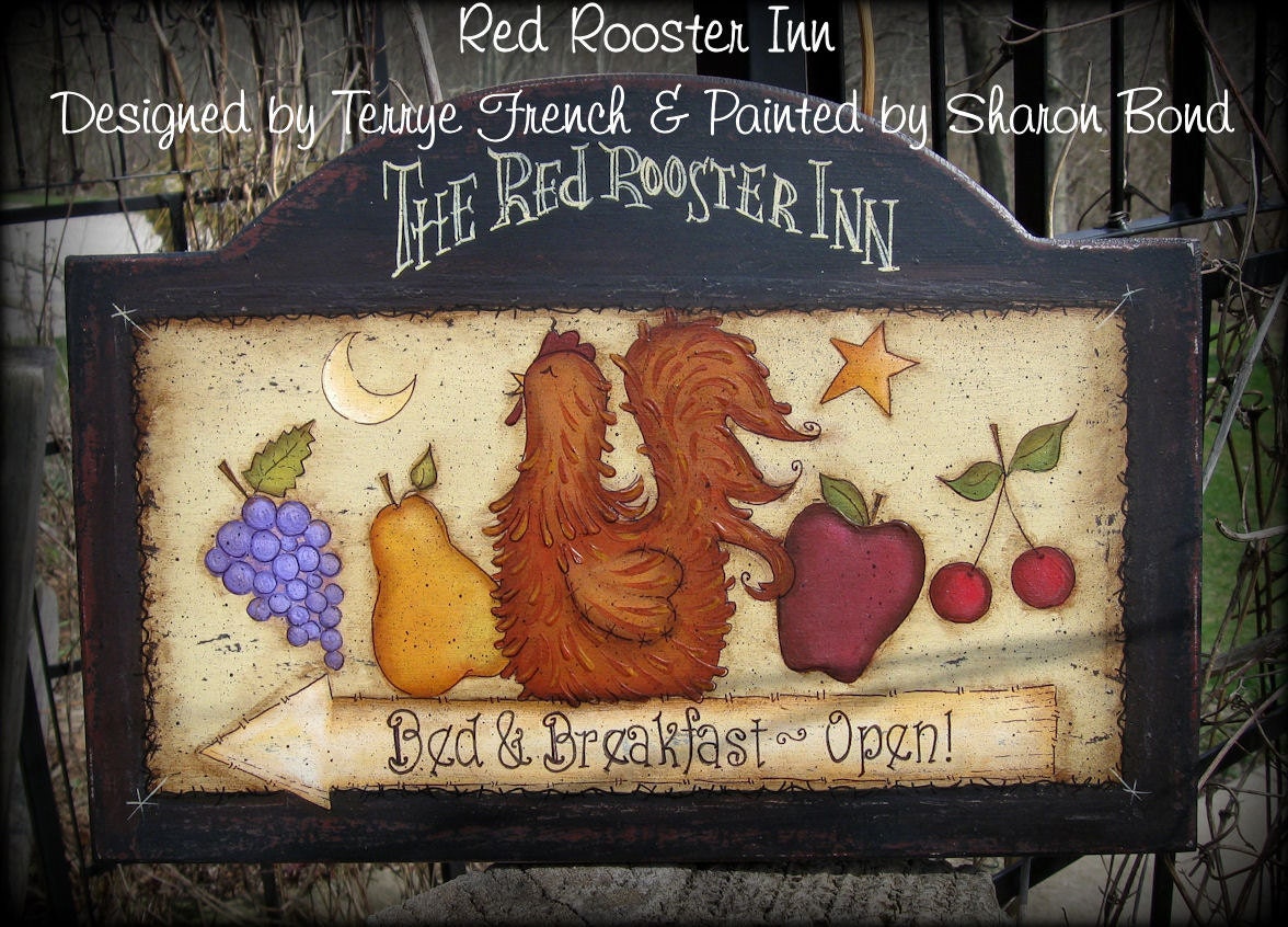 Red Rooster Inn by Sharon Bond, Email Pattern Packet! - Etsy