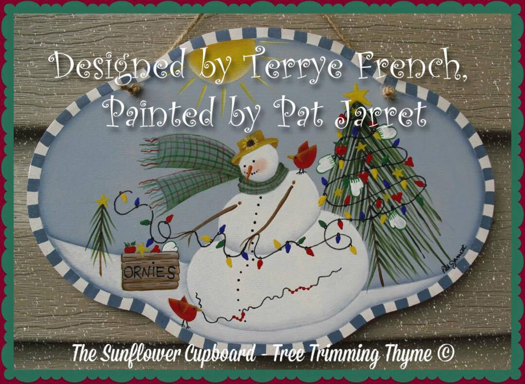 Tree Trimmin Thyme - Painted by Pat Jarrett, Painting With Friends E ...