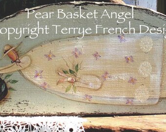 Holiday Painted Pear Basket E-book PDF by Terrye French out - Etsy