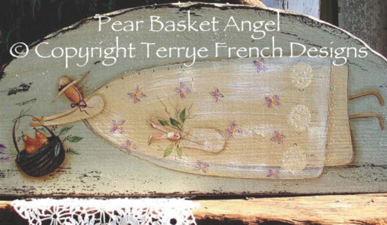 Pear Basket Angel by Terrye French, E-pattern - Etsy