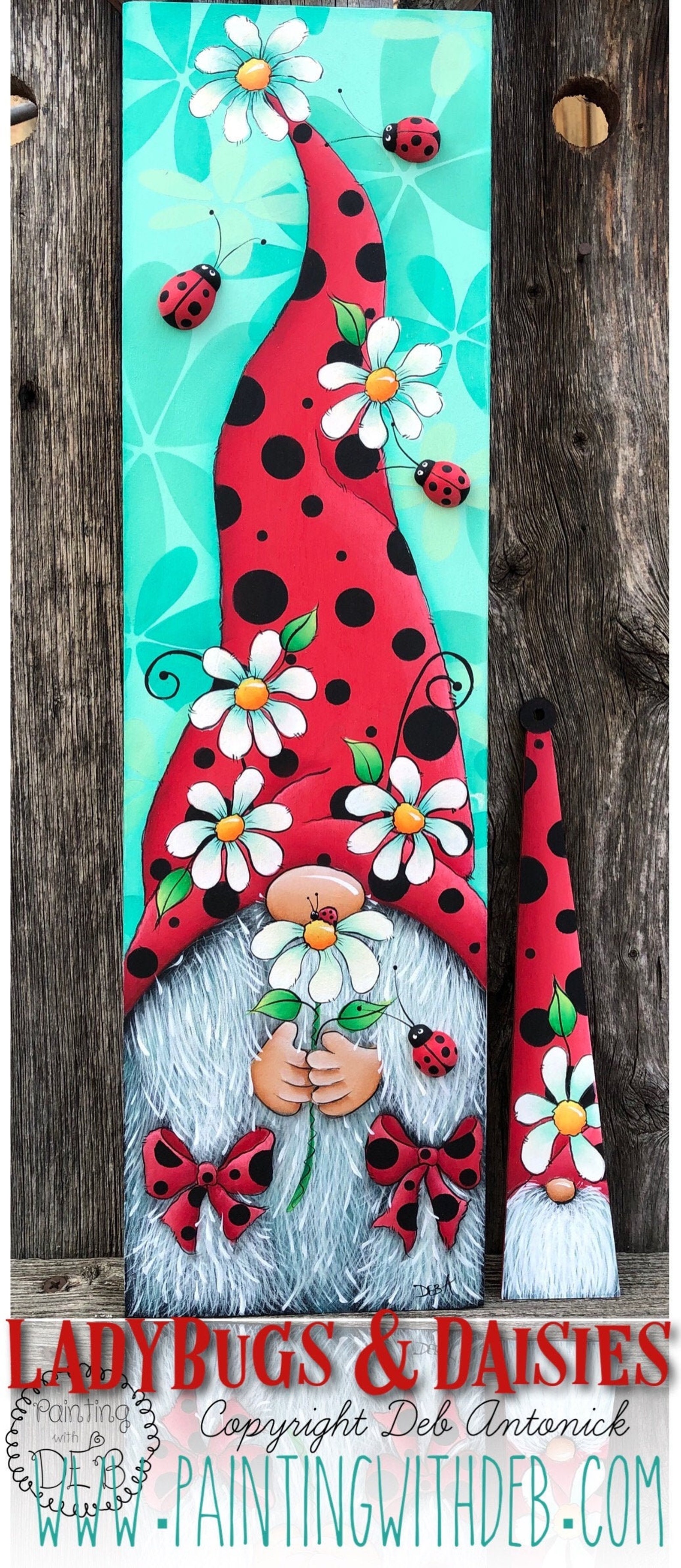 Ladybugs and Daisies by Deb Antonick, Digital Pattern Packet - Etsy