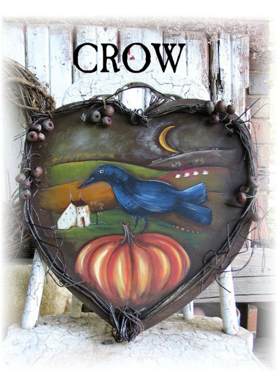 Crow - by Terrye French, E-pattern - Etsy