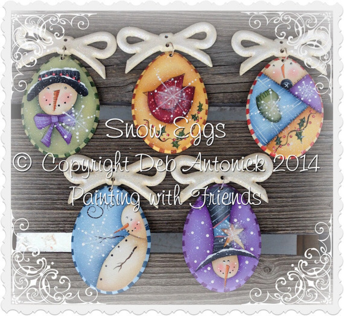 Snow Eggs by Deb Antonick, Digital Pattern Packet - Etsy
