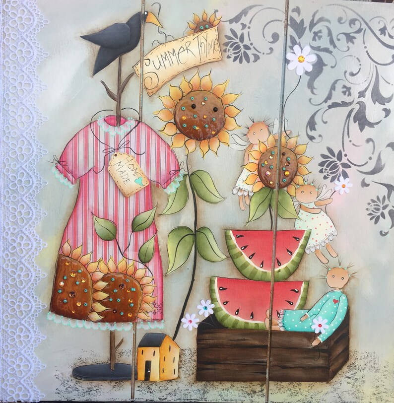 Thyme Began in a Garden by Deb Antonick, Email Pattern Packet FREE ...