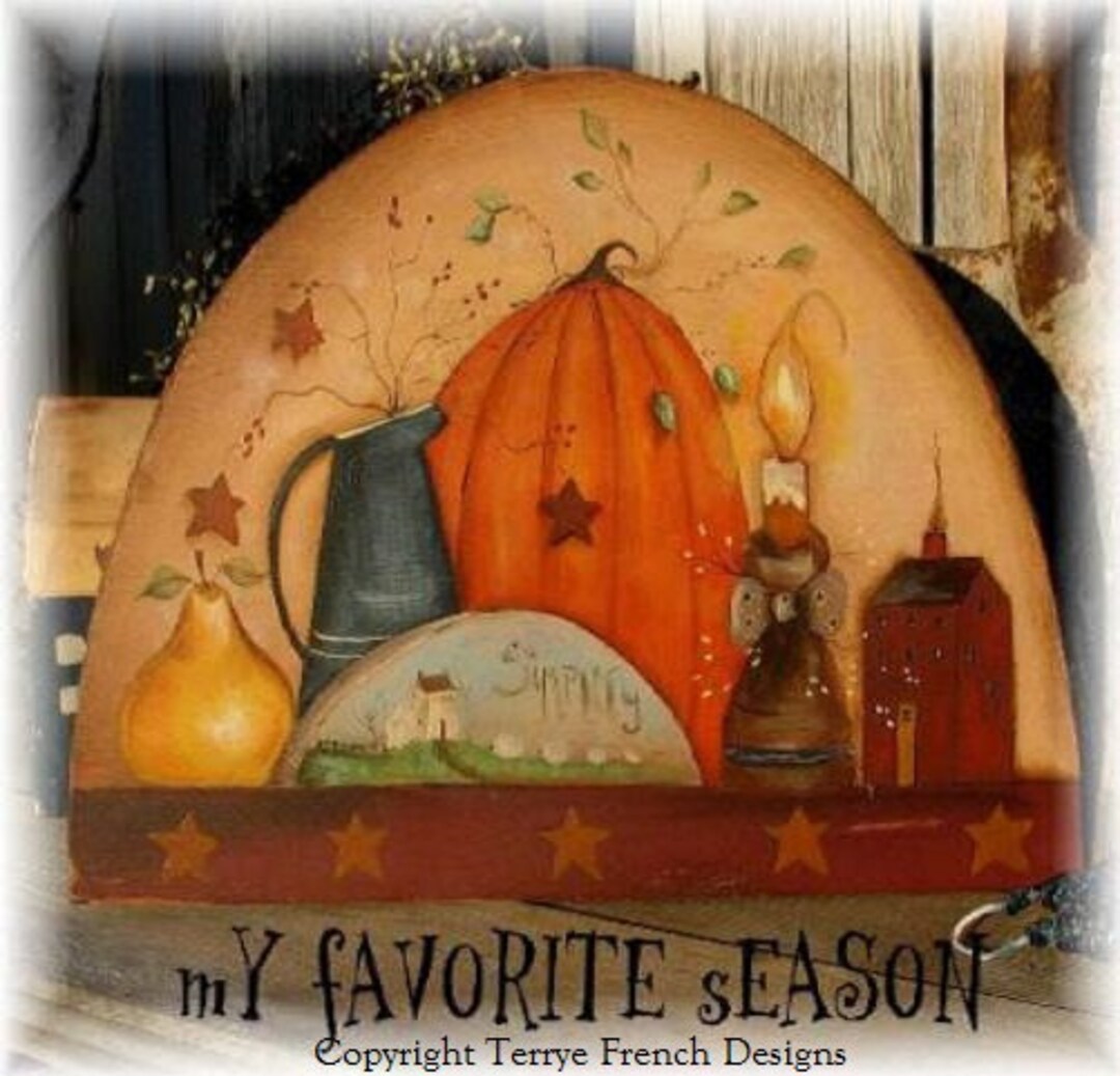 My Favorite Season Painted by Terrye French, E-pattern - Etsy