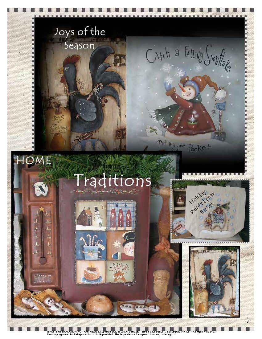 Painted Pear Basket All Seasons E-Book PDF by Terrye French Out of ...