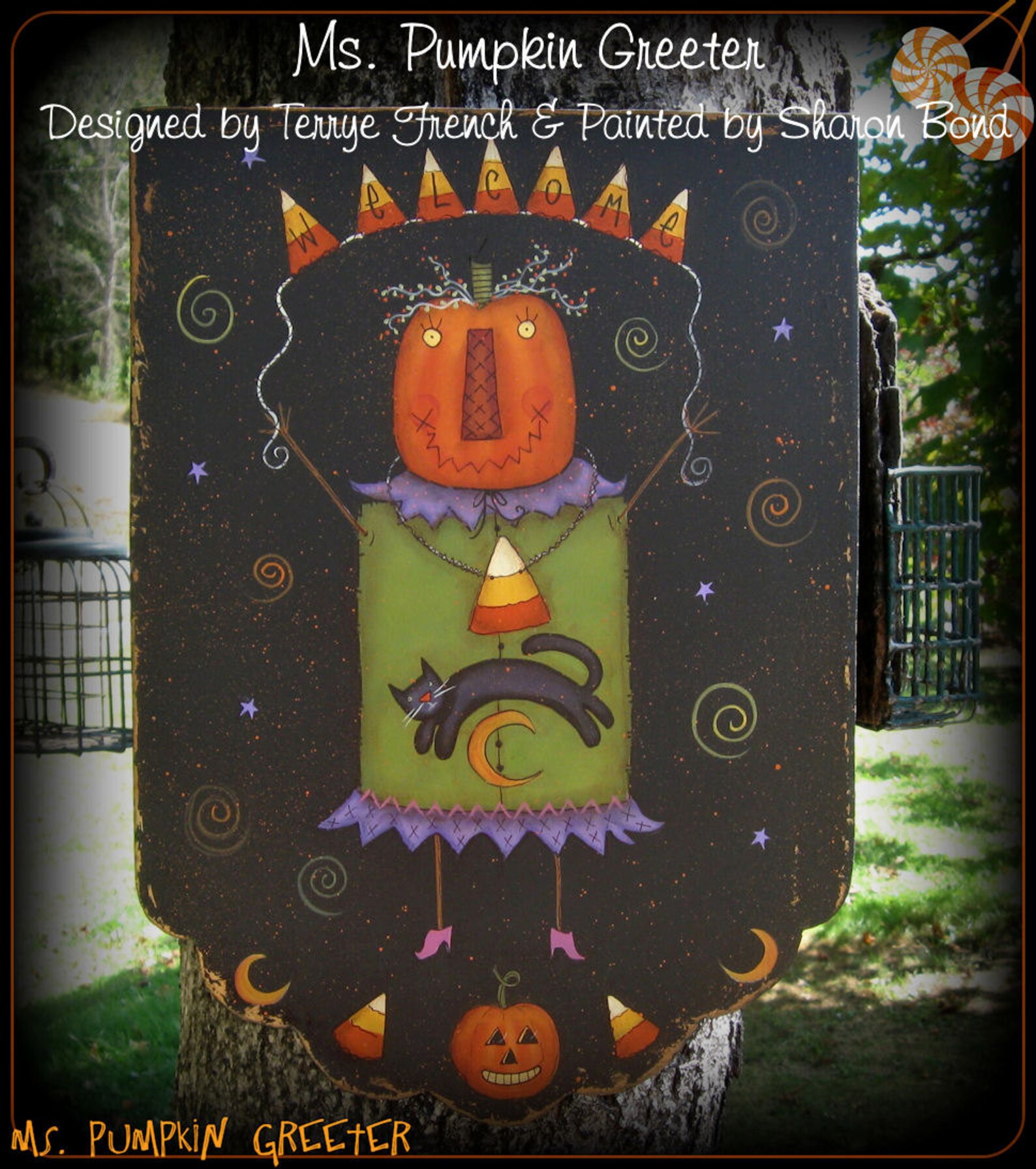 Ms Pumpkin Greeter - Painted by Sharon Bond, Painting With Friends E ...