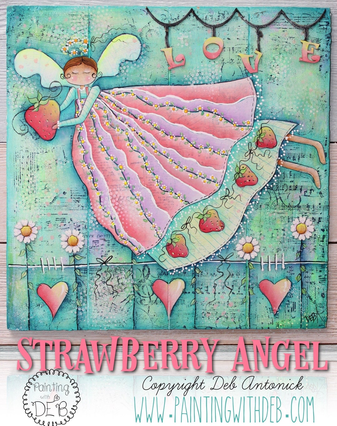 Strawberry Angel by Deb Antonick, Email Pattern Packet - Etsy
