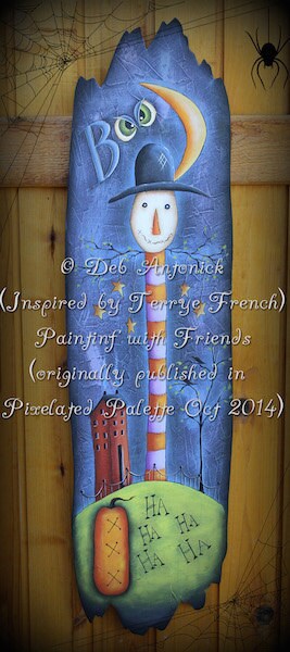 BOO Ha Ha! - Painted by Deb Antonick, Digital E Pattern - Originally ...