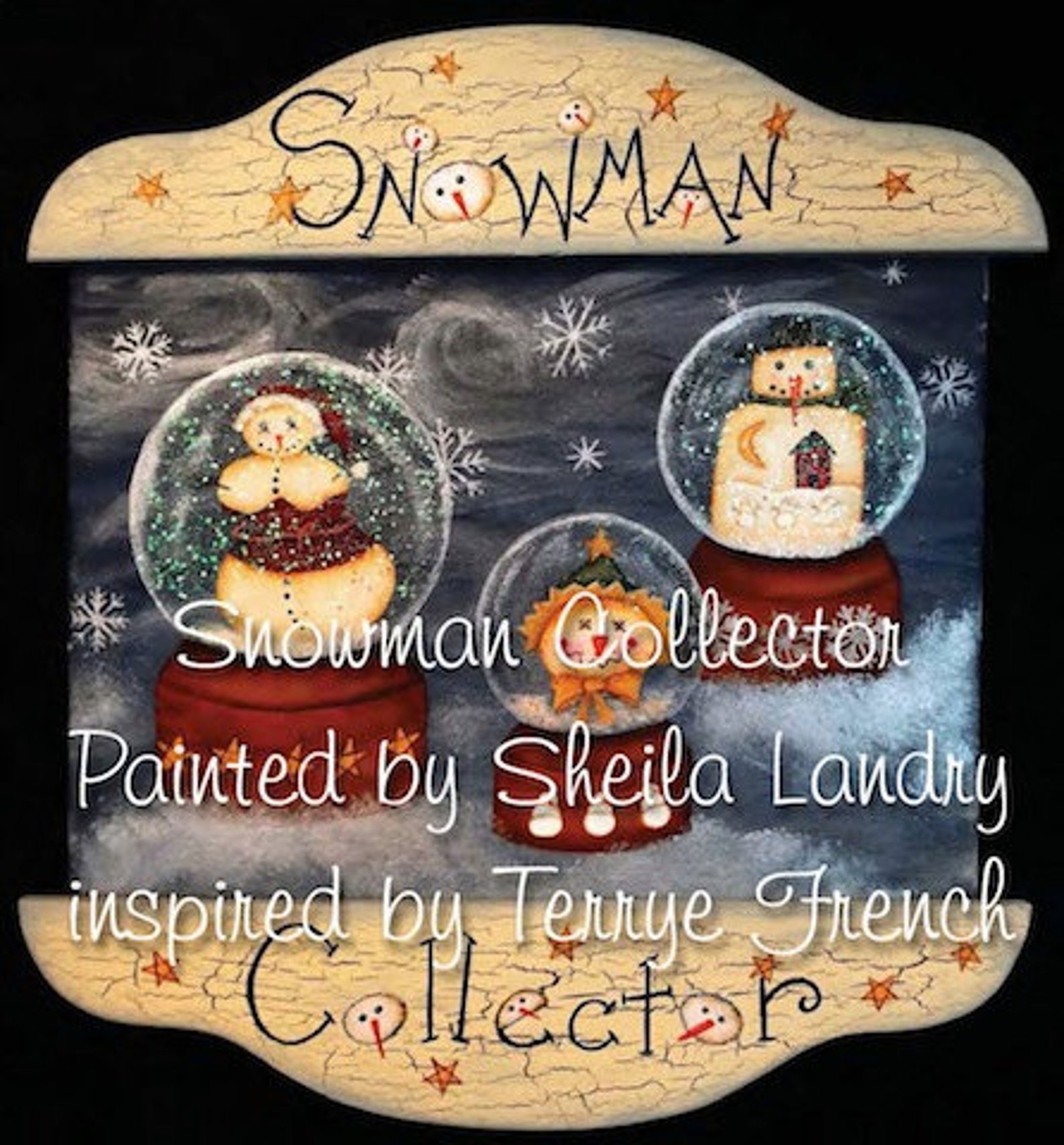 Snowman Collector - by Sheila Landry, PWF E Pattern - Etsy Canada