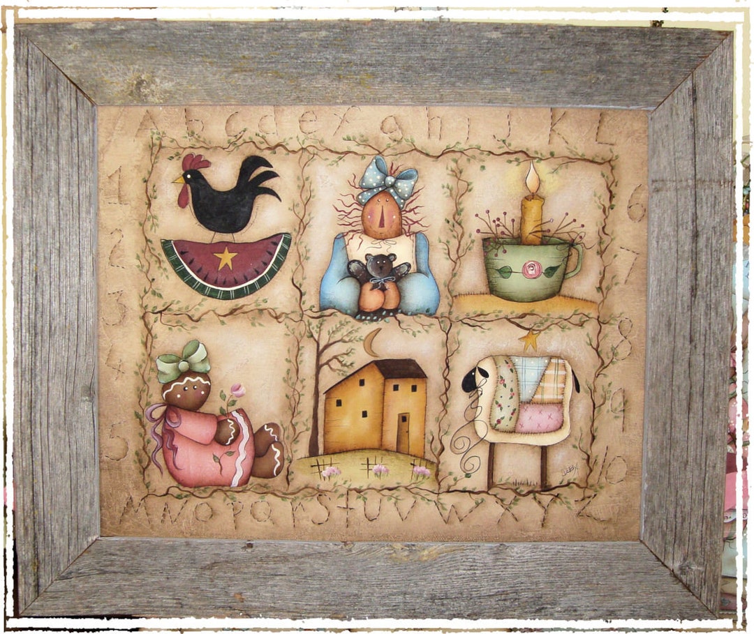 Terrye's Prim Sampler by Deb Antonick, Email Pattern Packet - Etsy