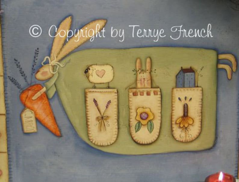 Bunny Floor Cloth by Terrye French, E-pattern - Etsy