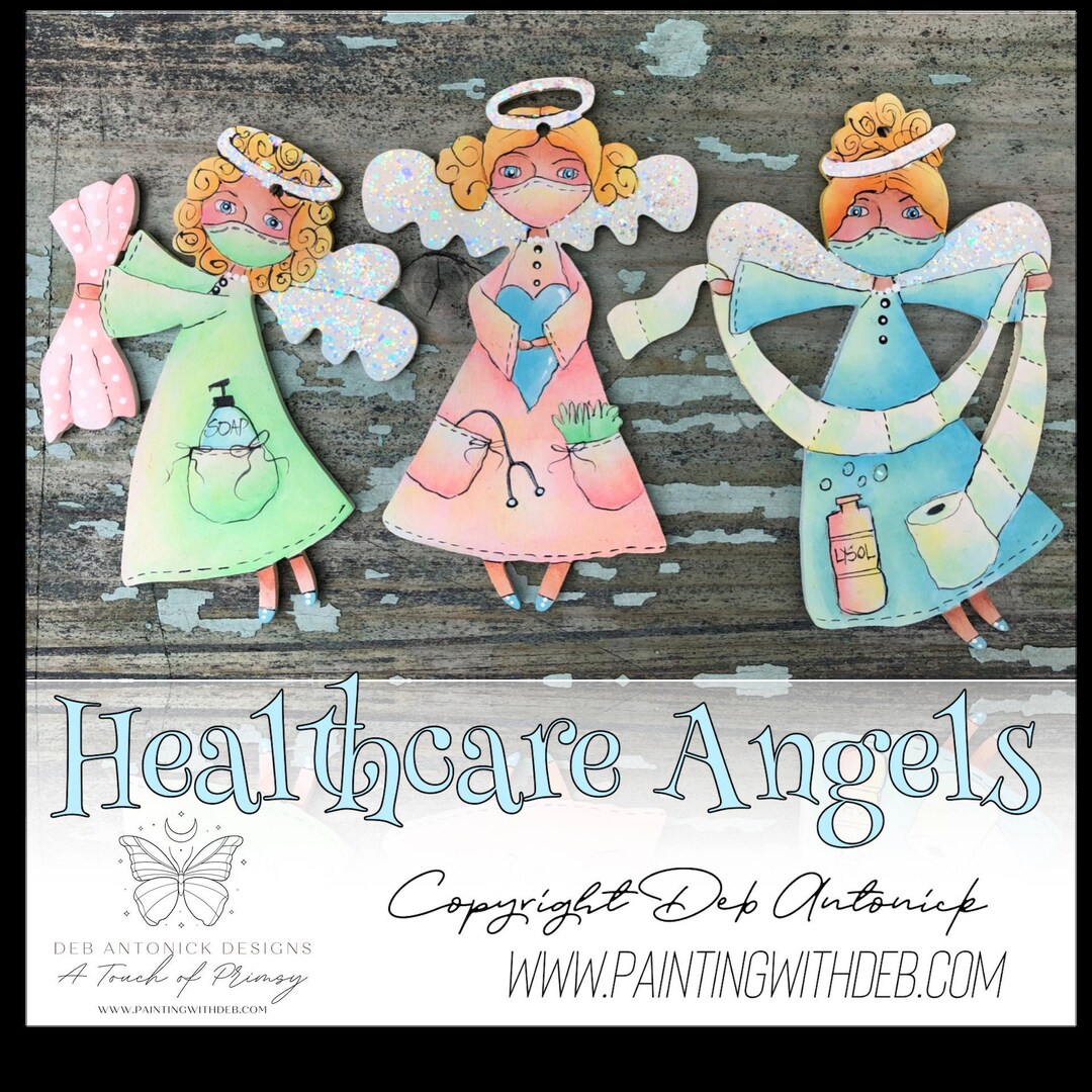 Healthcare Angel Ornaments by Deb Antonick, Email Pattern Packet ...