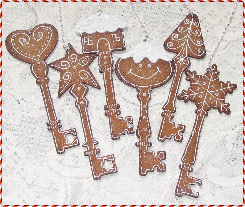 Gingerbread Cookie Keys, Email Pattern Packet, By, Deb Antonick - Etsy