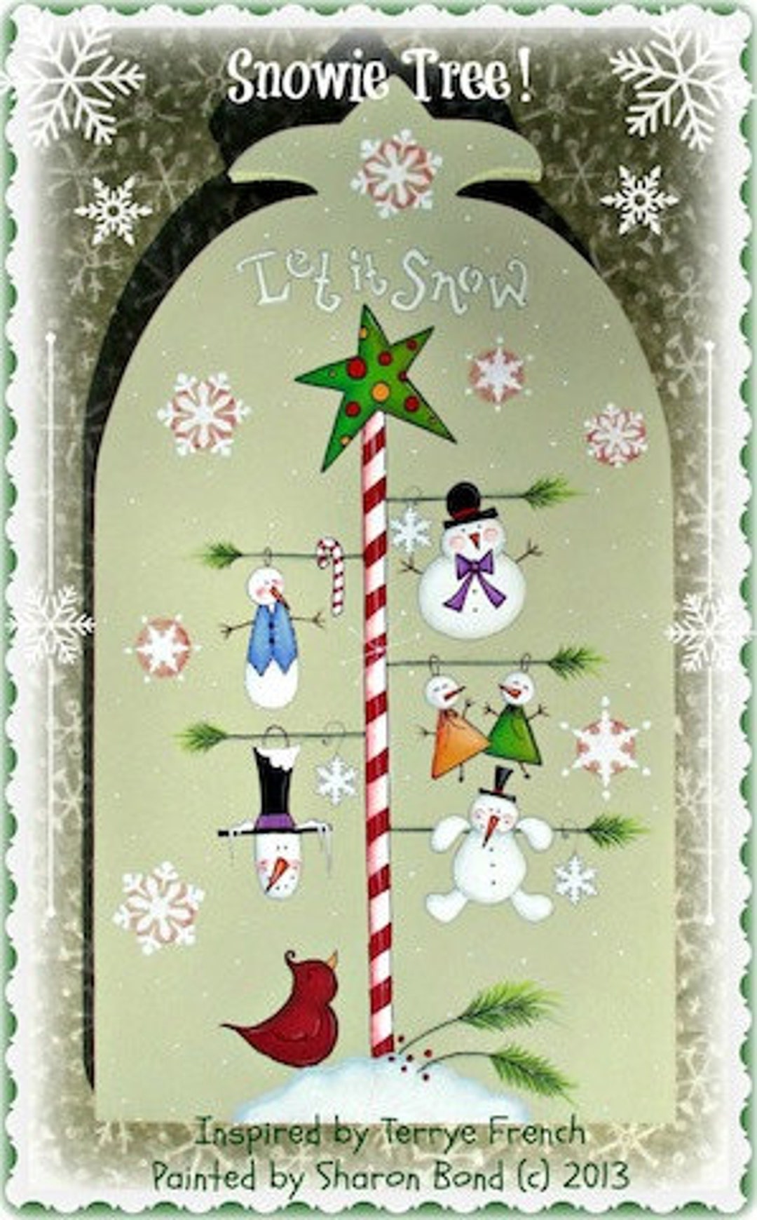 Snowy Tree by Sharon Bond. PWF E-pattern - Etsy