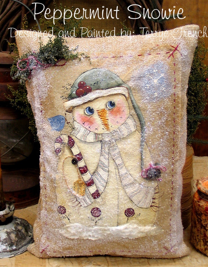 Peppermint Snowie, Email Pattern Packet, Terrye French - Etsy