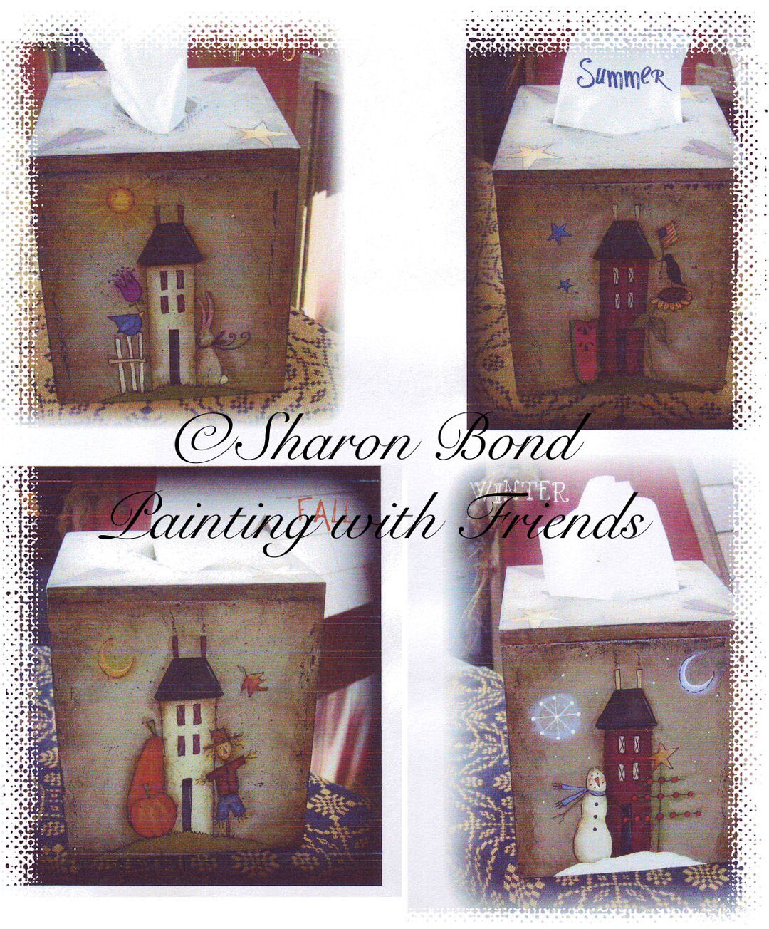 Four Season Box - Painted by Sharon Bond, Painting With Friends E ...