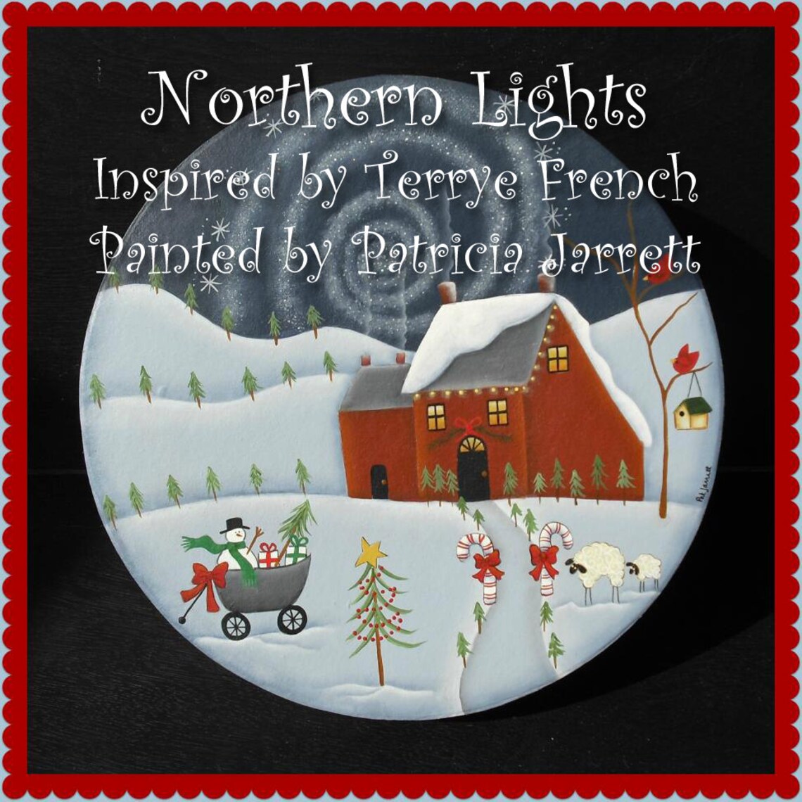 Northern Lights Painted by Patricia Jarrett, Painting With Friends E ...