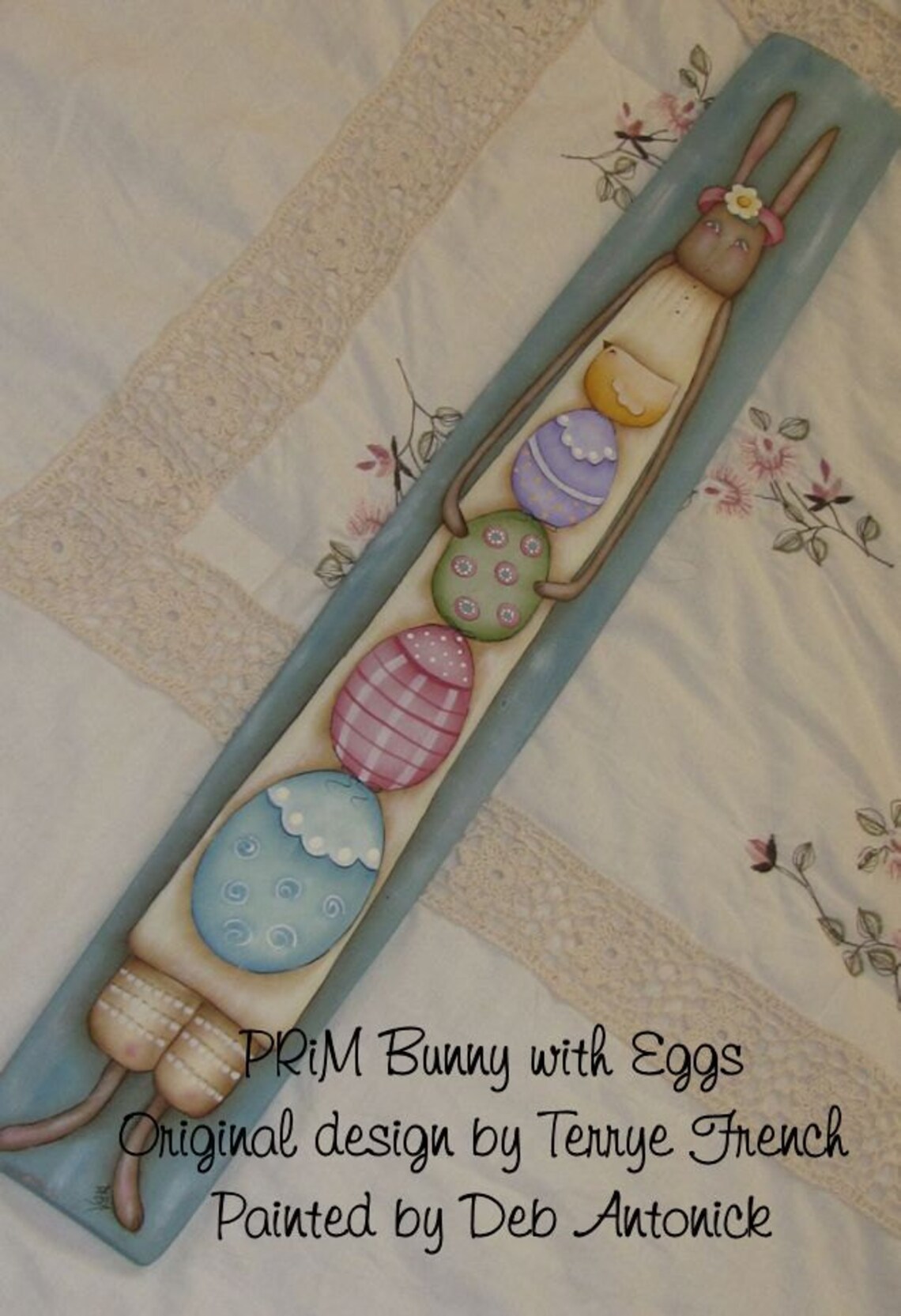 Prim Bunny With Eggs, by Deb Antonick - Email Pattern Packet - Etsy