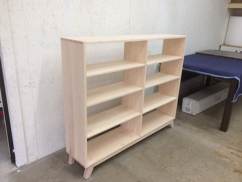 Classic Minimalist Maple Bookcase - Etsy
