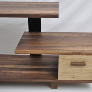 Solid Walnut Entertainment Console - Etsy