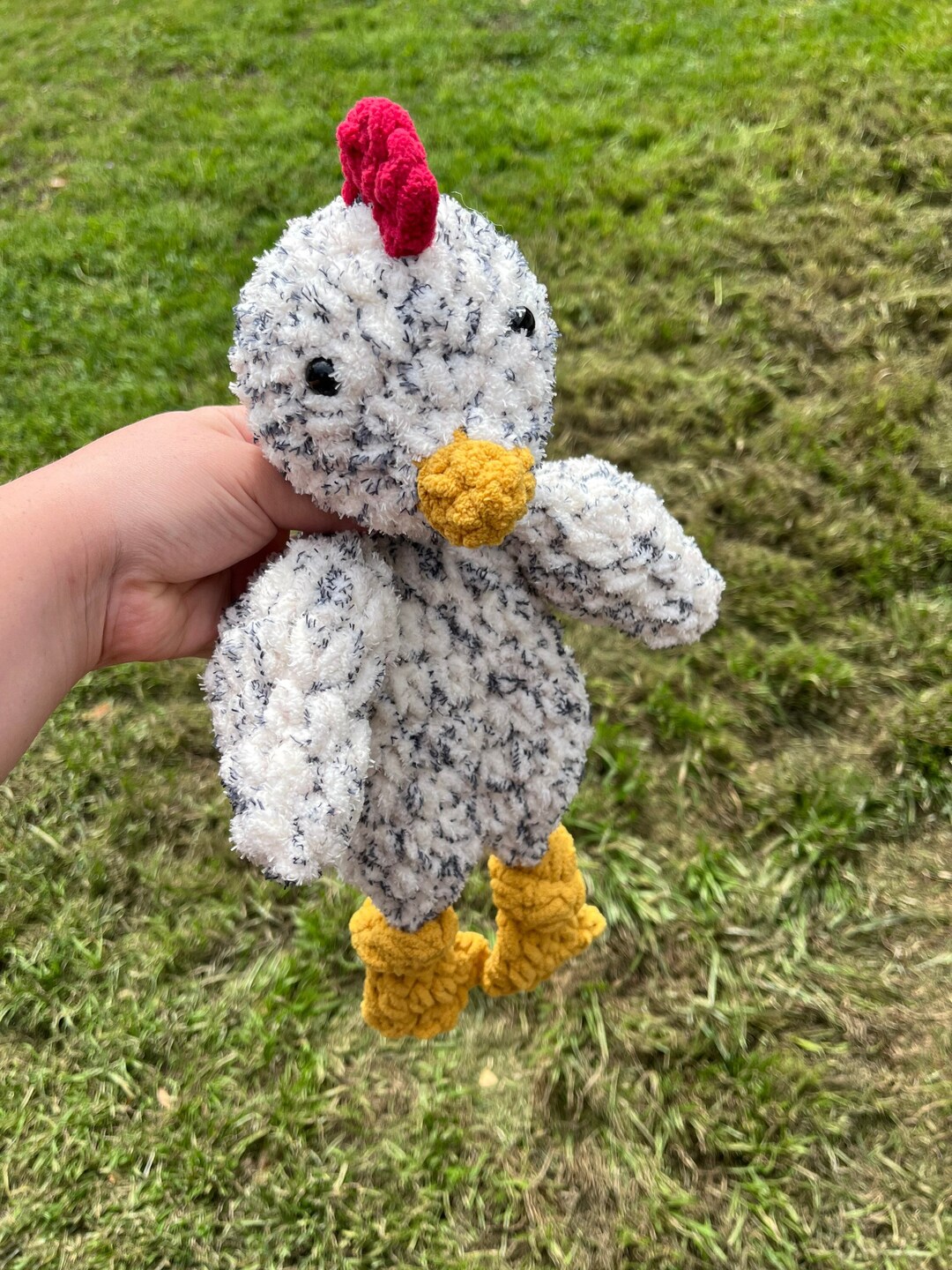 Crochet Chicken. Chick Snuggler Chicken Lovey. Chick Crochet Stuffed ...