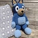 Crochet Blue Heeler Pup. Blue Heeler Stuffed Animal Bingo. Puppy ...