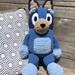 Crochet Blue Heeler Pup. Blue Heeler Stuffed Animal Bingo. Puppy ...