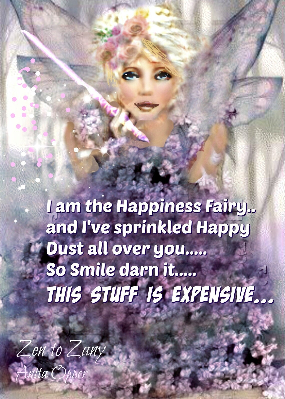 HAPPINESS FAIRY Dust.....item 166..art by - Etsy