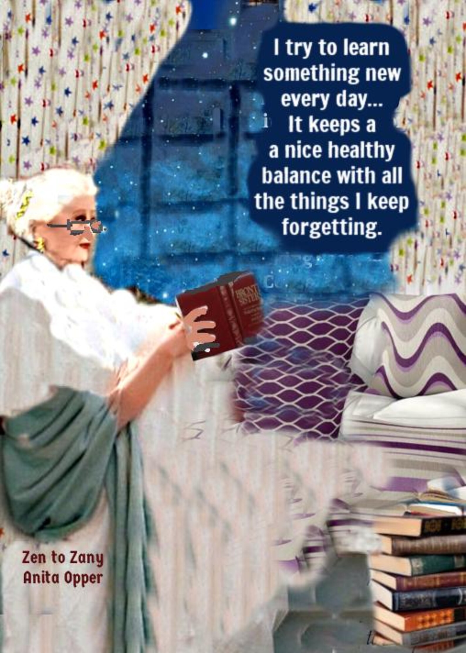 LEARN SOMETHING NEW, (forgetting)...(item #119)...3 in 1 Note Cards ...